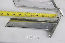 Vintage Set Of 3 Aluminum Boat Or Street Hot Rod Windshield Brackets